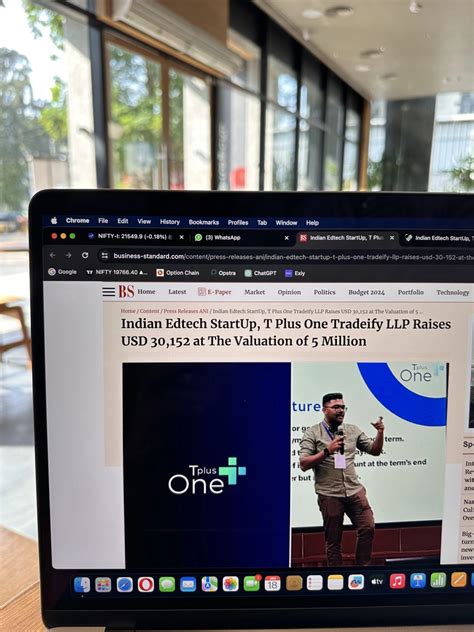 Startupfunding Startupfounder Startupgrowth Startupjourney T Plus One Tradeify Llp