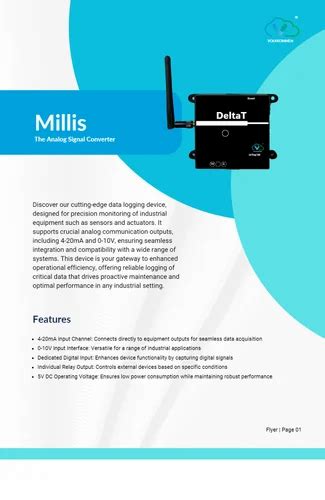Millis Analog Signal Converter 4 20ma And 0 10v Inputs V Vac Iot