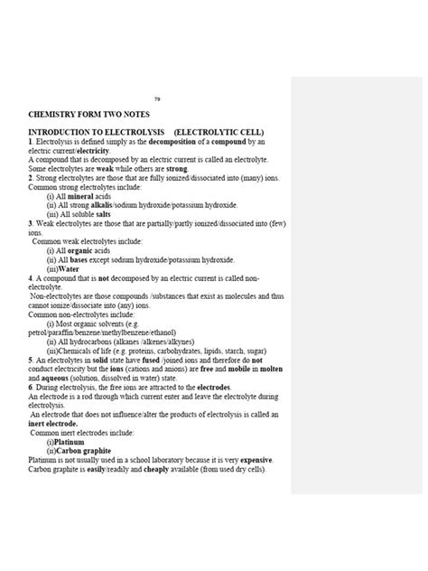 Form 2 Chemistry Notes Pdf