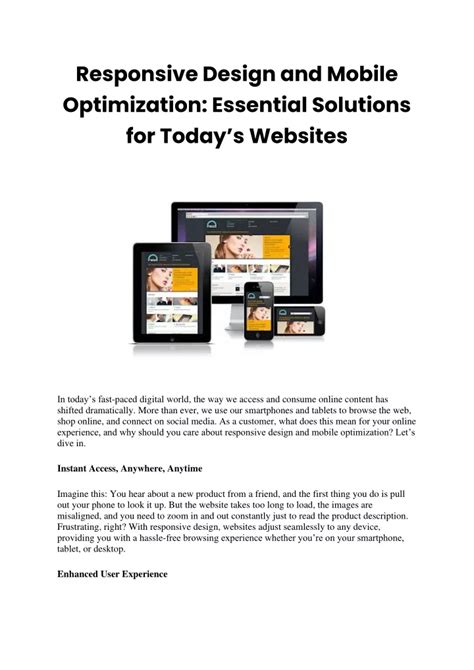 PPT Responsive Design And Mobile Optimization Essential Solutions For Todays Websites