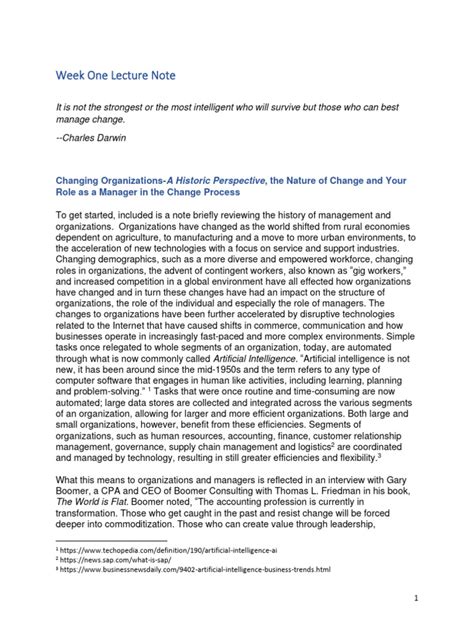 week one lecture note pdf thought extraversion and introversion