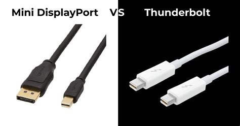 Mini DisplayPort Vs Thunderbolt