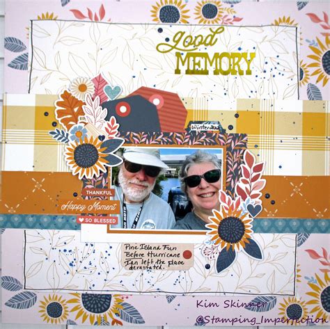 Challenge YOUrself Scrapbook Challenge For November Stamping Imperfection