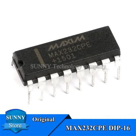 2pcs Original Max232cpe Dip 16 Max232 Dip16 Dual Transceiver Rs232 Line Driver ตัวรับสัญญาณใหม่