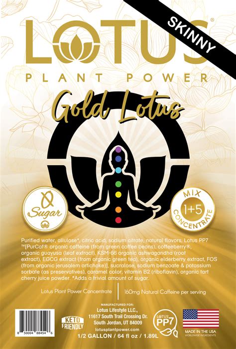 Zero Sugar Lotus Plant Power Concentrates