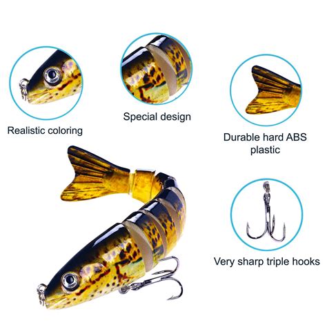 Multi Jointed Swimbaits Fishing Lures Lifelike Saltwater Fishing Lure