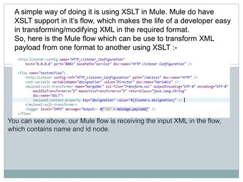 Mule Xml Transformation Pptx