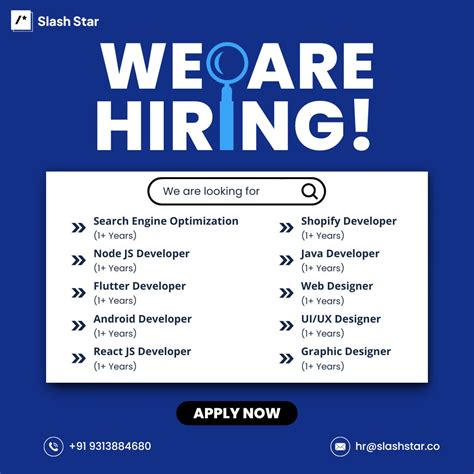 Jobs Openings Opportunity Flutter Android Nodejs Reactjs Java Shopify Developers Web