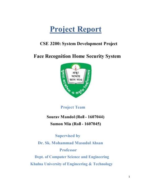 Face Recognition Home Security System Pdf