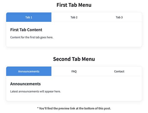 How To Build Multiple Tab Menus Using One Jquery Function