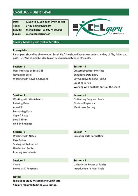 Infogami On Linkedin Excel 365 Basic Level 22 Jan To 31 Jan 2024