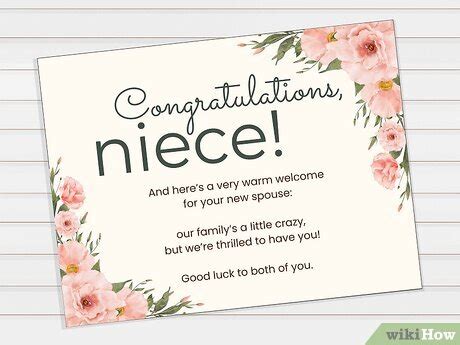 What To Write In A Wedding Card To Your Niece 60 Wishes