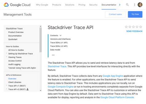 Google Cloud Stackdriver Trace Rest API Overview SDK Documentation Alternatives RapidAPI