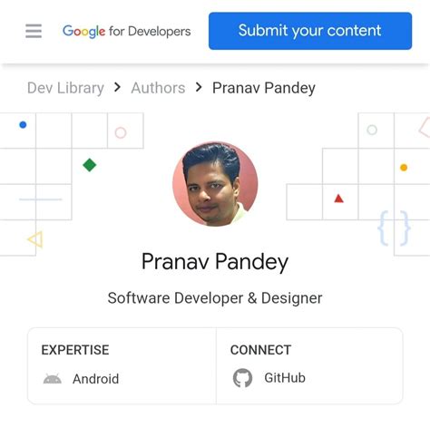 Pranav Pandey on LinkedIn: #google #devlibrary #author #android