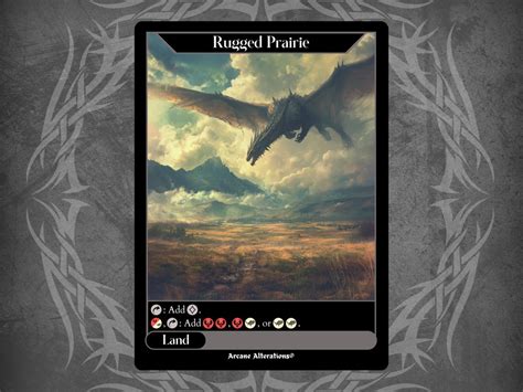 Rugged Prairie Proxy Full Art Custom Card Etsy