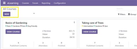 Creating New Courses In Odoo 16 E Learning App Odoo V16 Community