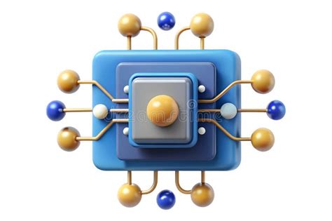 Ai Powered Quantum Computing Vector Concept As A Minimalistic Abstract