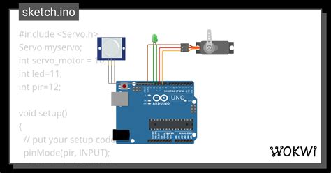 Pir Sensor Wokwi Esp32 Stm32 Arduino Simulator