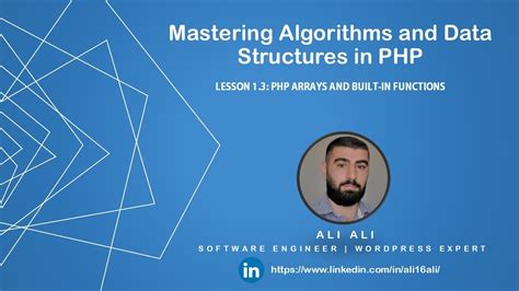 Mastering Algorithms And Data Structures In Php Php Arrays And Built