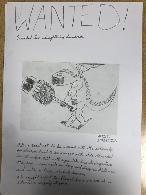 Wanted Posters Maple Class St Blaise Primary School