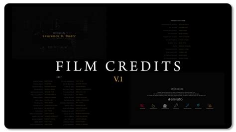 3585 Credits Templates Editable Video Templates Envato