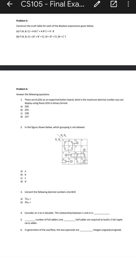 Solved Problem 1 Calculate The Sum A B For Each Pair Of