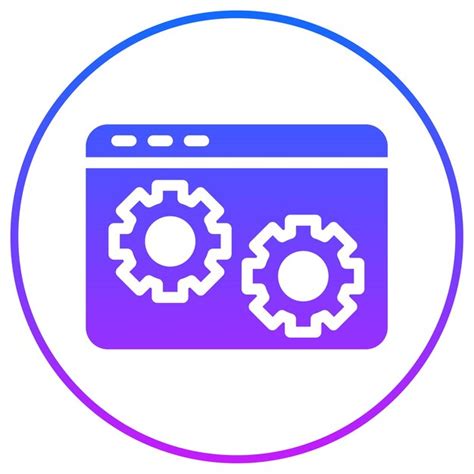 Icono De Desarrollo De Backend Vector Premium