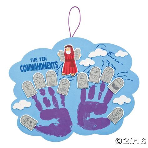 Ten Commandments Handprint Craft Kit Is The Perfect Craft Project For