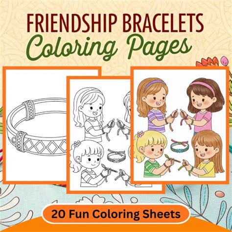 Friendship Bracelets Coloring Pages Creative And Crafty Wristband Activity