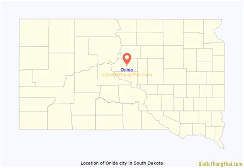 Map Of Onida City Thong Thai Real