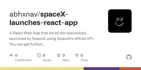 GitHub Abhxnav SpaceX Launches React App A React Web App That List All The Spaceships