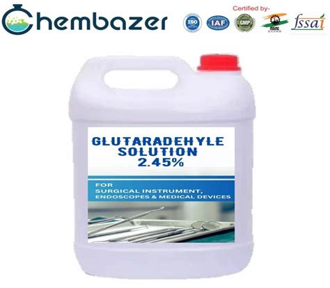 5 L 2 45 Glutaraldehyde Disinfectant Solution Packaging Type Can At ₹ 230 Kg In Kolkata
