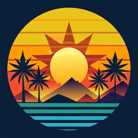 Pattern Sun Vector Design White Background Premium Ai Generated Vector