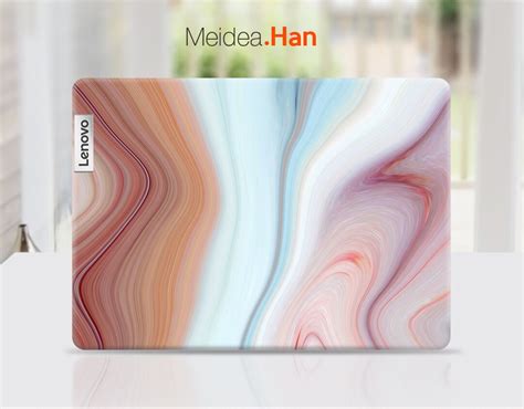 Lenovo Ideapad 5 Keyboard Cover 15 Inch Marble Texture Vinyl Blue Gift For Women For Lenovo Slim