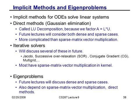 cs 267 sources of parallelism and locality in simulation part 2 ppt download