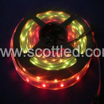 Black PCB DC V M WS Led Digital Strips Leds M WS IC Scale Bit Pcs RGB