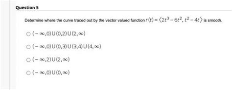 solved determine where the curve traced out by the vector