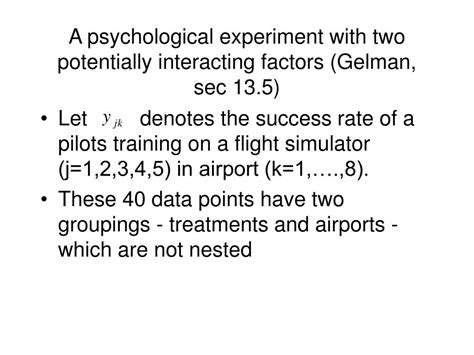 Ppt Lecture 5 Additional Notes On Crossed Random Effects Models