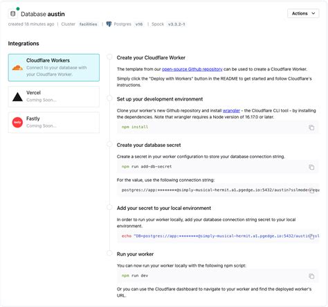 Integrations Pgedge