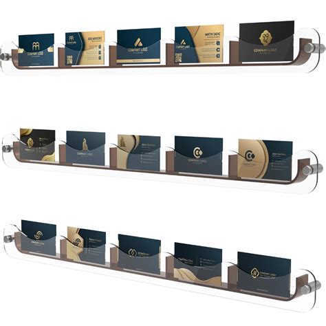 Gomos Business Card Holder Wall Mount Designed Multiple Business Card