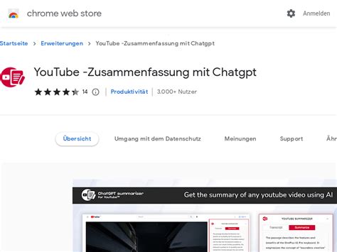 Chat Gpt Youtube Summarizer 下载使用chatgpt扩展名的youtube摘要来汇总视频