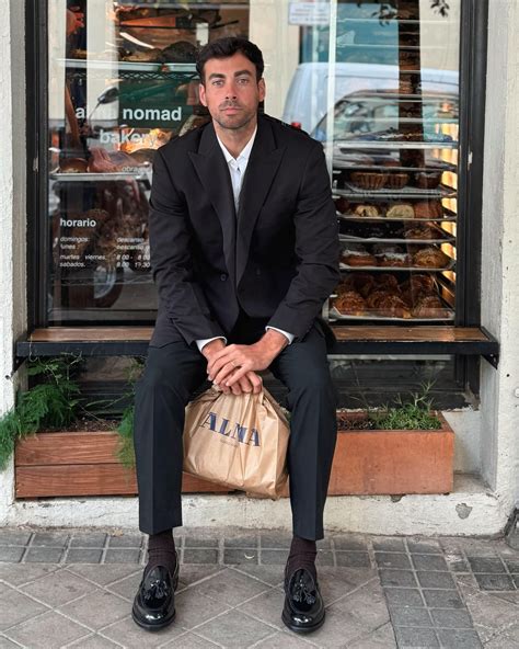 Black Blazer With White Shirt And Tapered Trousers