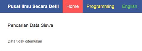 Tutorial Searching Dengan Php Mysql