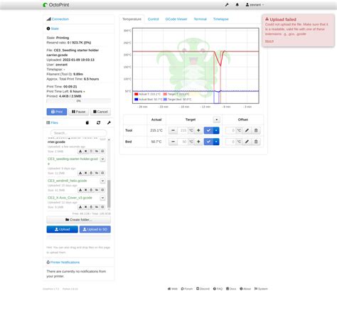 Re Uploading A File That Is Currently Printing Gives The Wrong Error