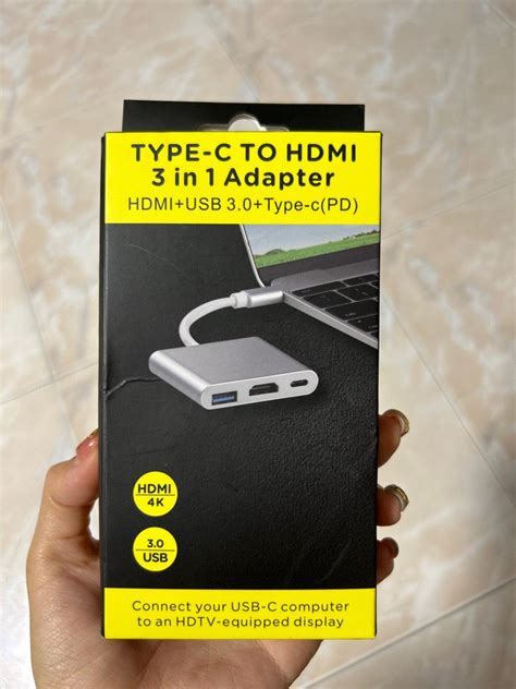 Type C To HDMI In Adapter Mobile Phones Gadgets Mobile Gadget Accessories Chargers
