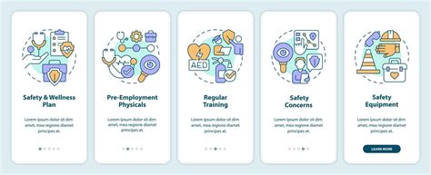 Accident Prevention In Workplace Tips Onboarding Mobile App Screen