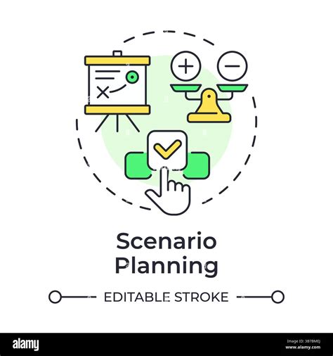 Scenario Planning Multi Color Concept Icon Stock Vector Image And Art Alamy