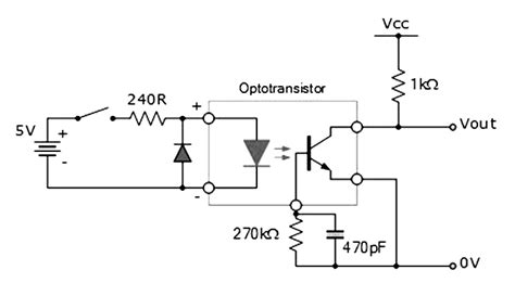 Rangkaian Optocoupler Untuk Mengendalikan Relay