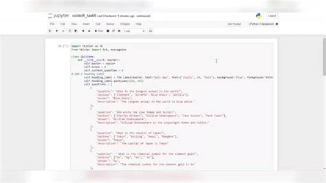 Yasmin Khatun On Linkedin Quizgame Python Codsoft Gulprogramming