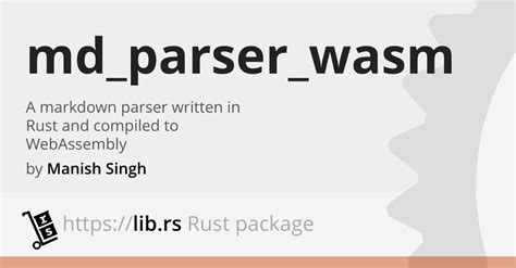 Md Parser Wasm Rust Utility Lib Rs